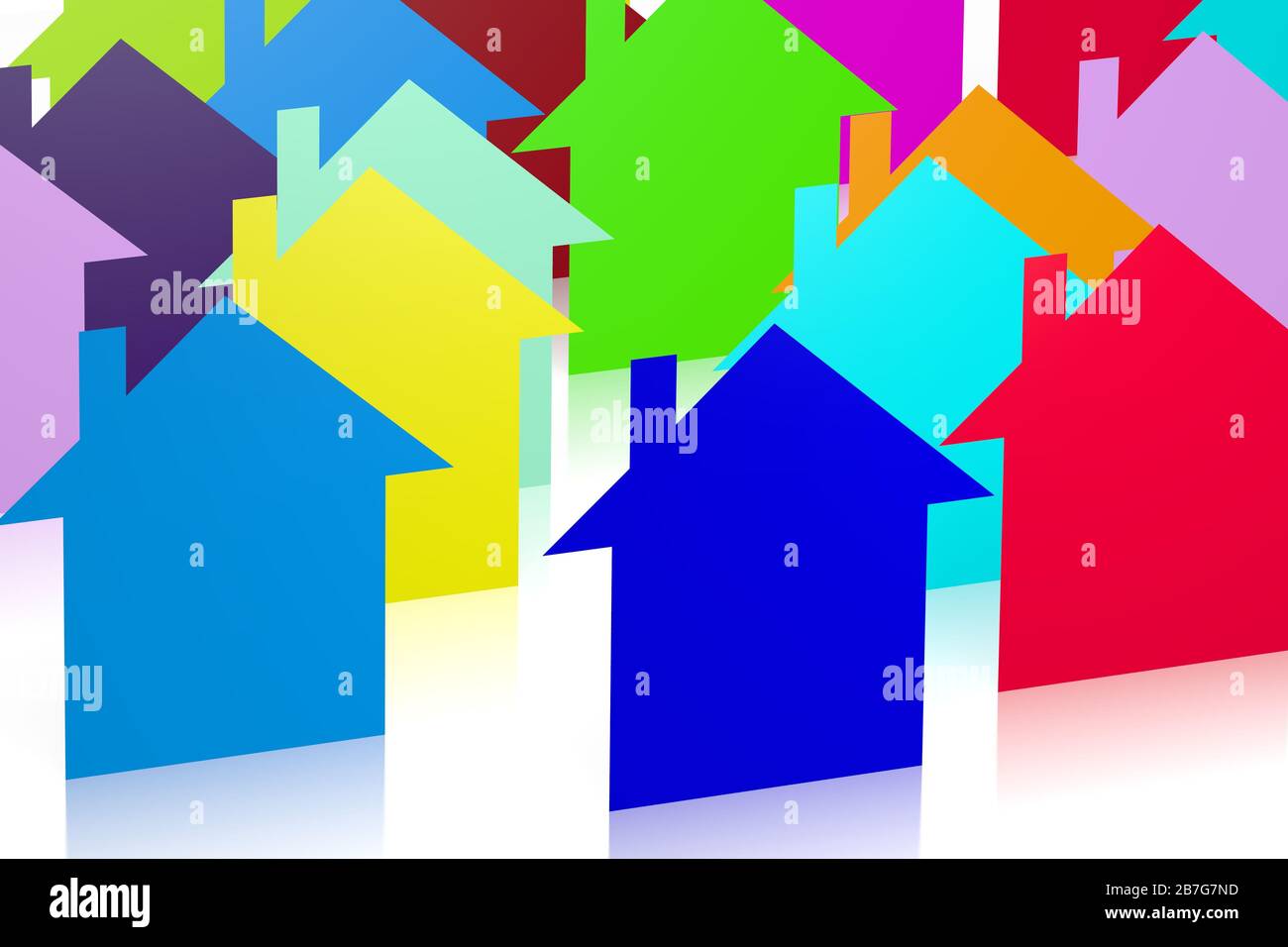House shapes hi-res stock photography and images - Alamy
