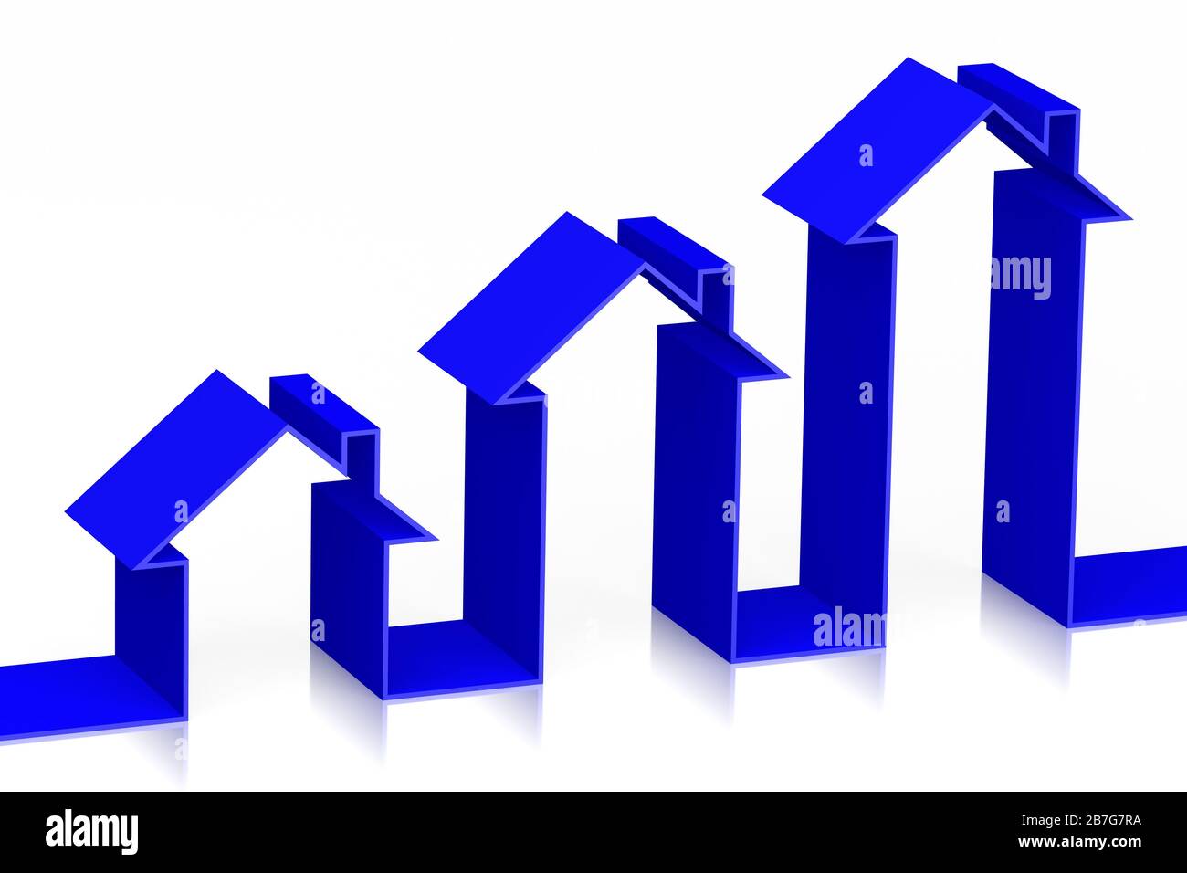 3D housing issues illustration Stock Photo - Alamy