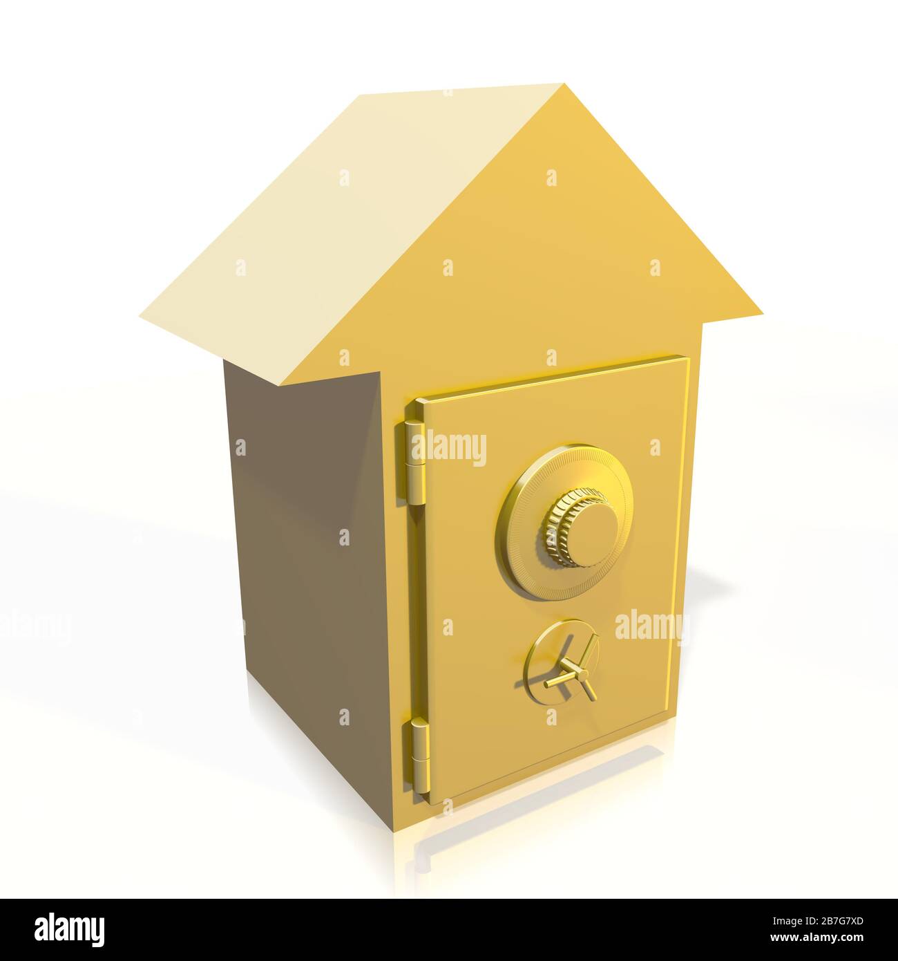 3D house/ vault shape Stock Photo - Alamy