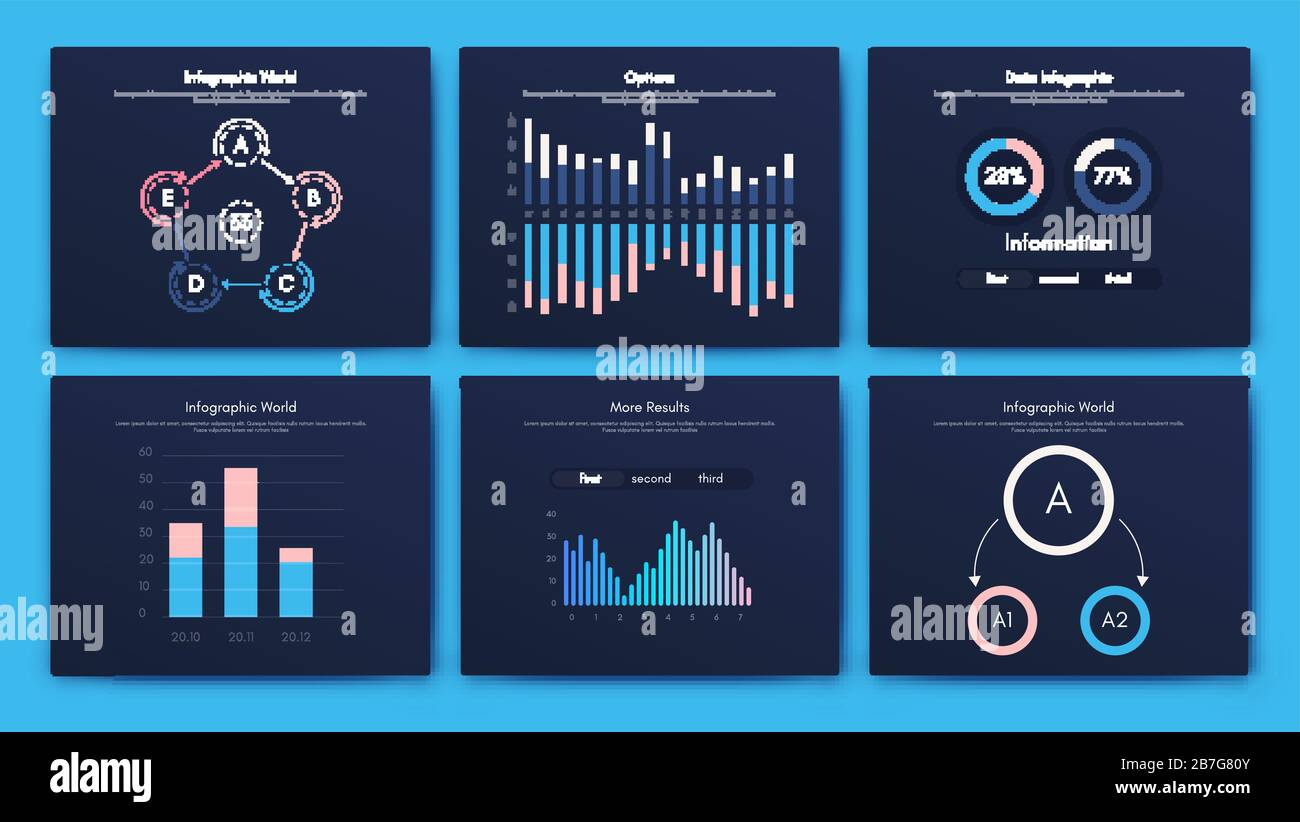 Big set of infographics elements. EPS10. Infographic for brochure, web ...