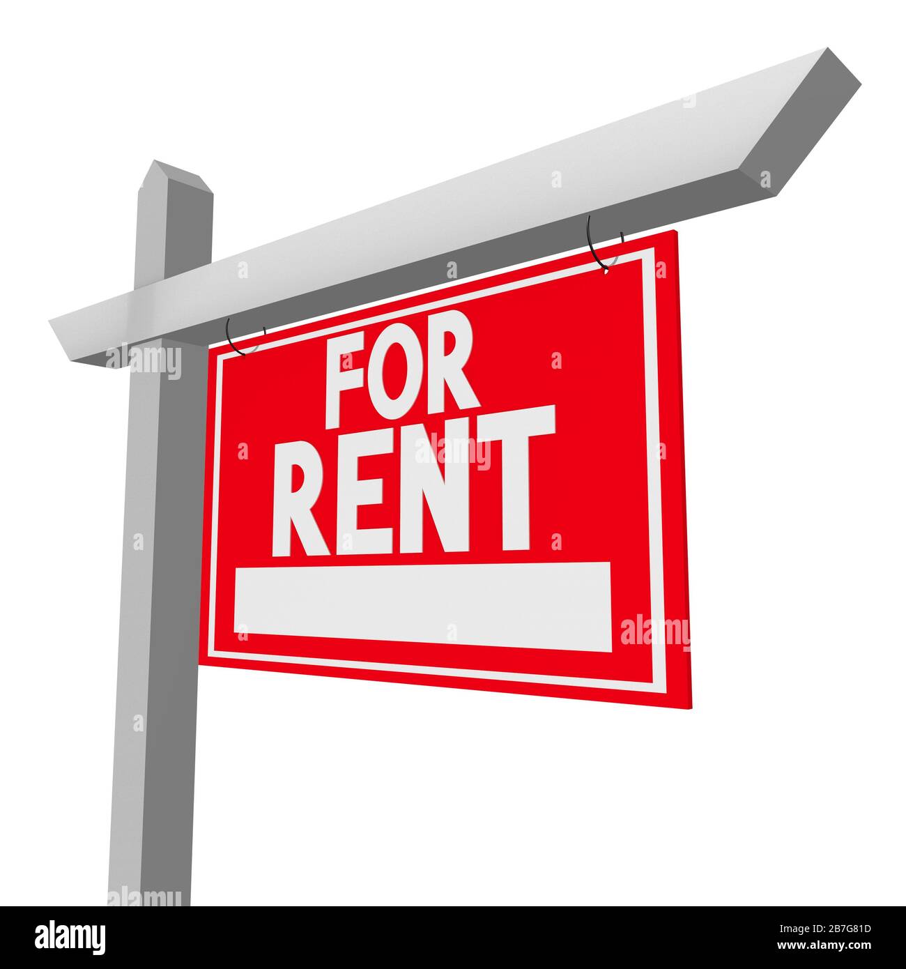 3D house for rent concept Stock Photo - Alamy