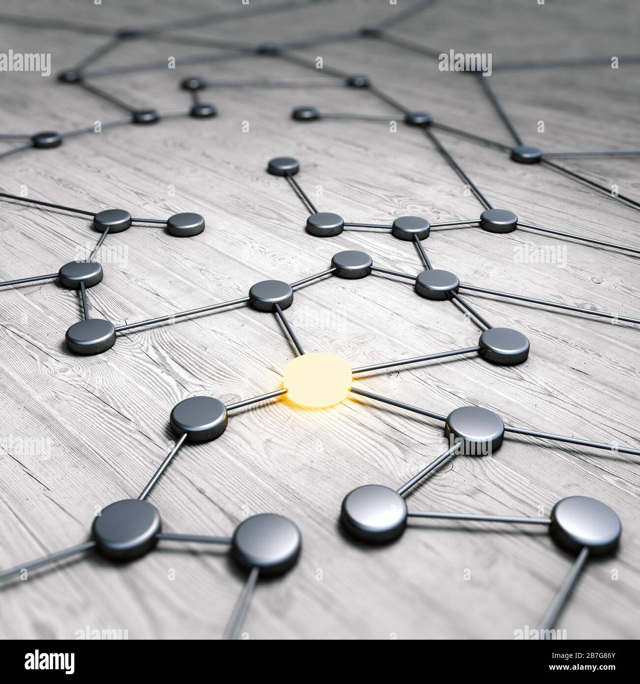 Communication innovation development algorithm. 3d rendering Stock ...