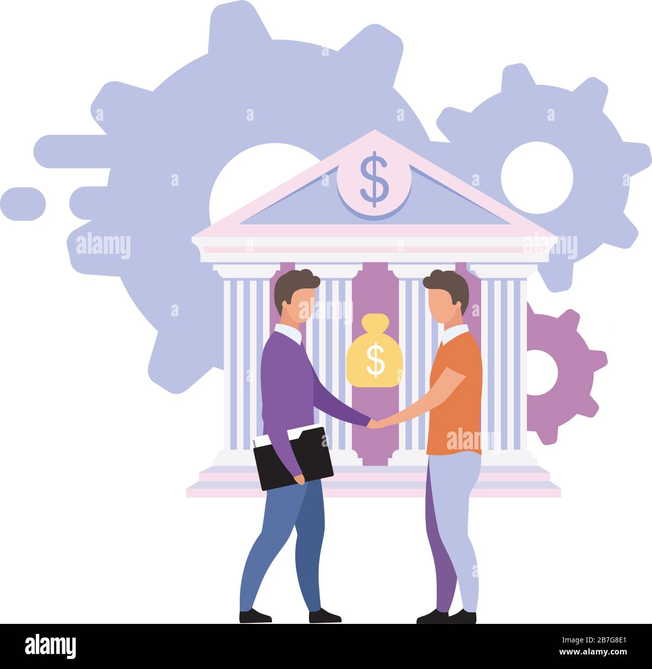 Banking deals and offers flat vector illustration Stock Vector Image ...