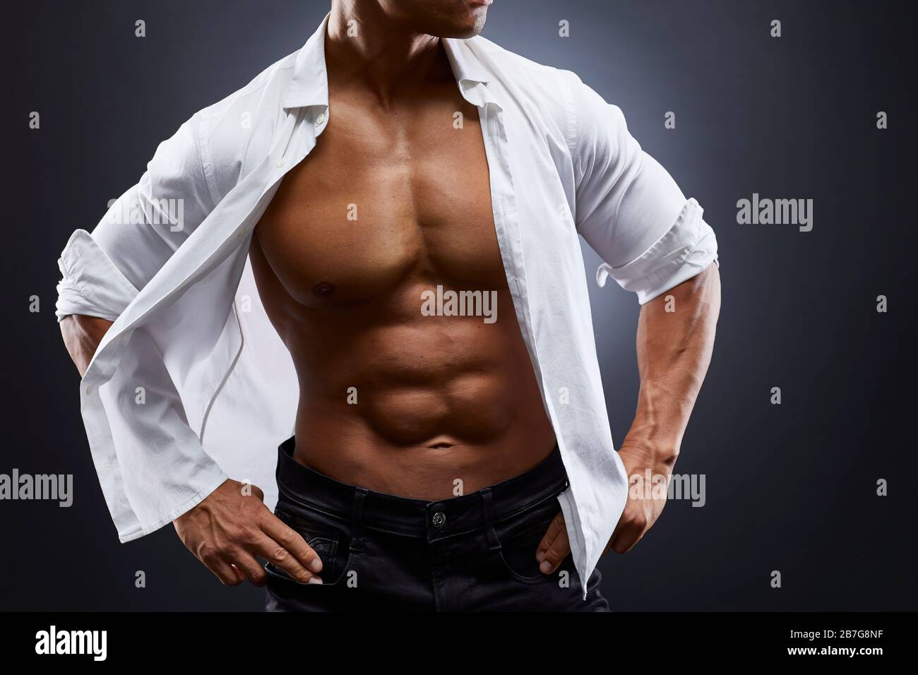 Japanese male bodybuilder Stock Photo - Alamy