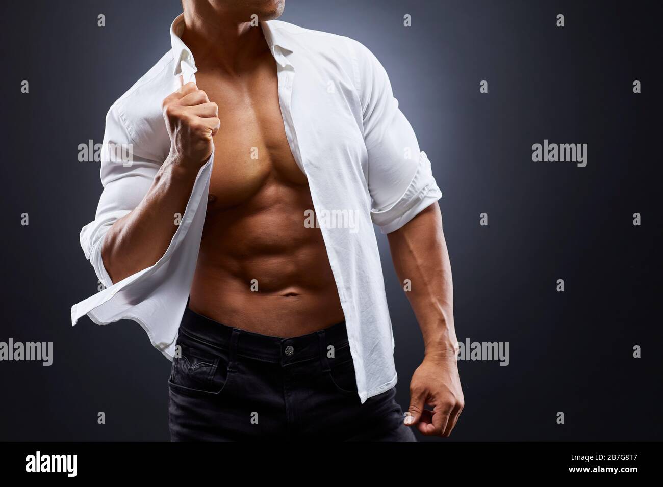 Japanese male bodybuilder Stock Photo - Alamy