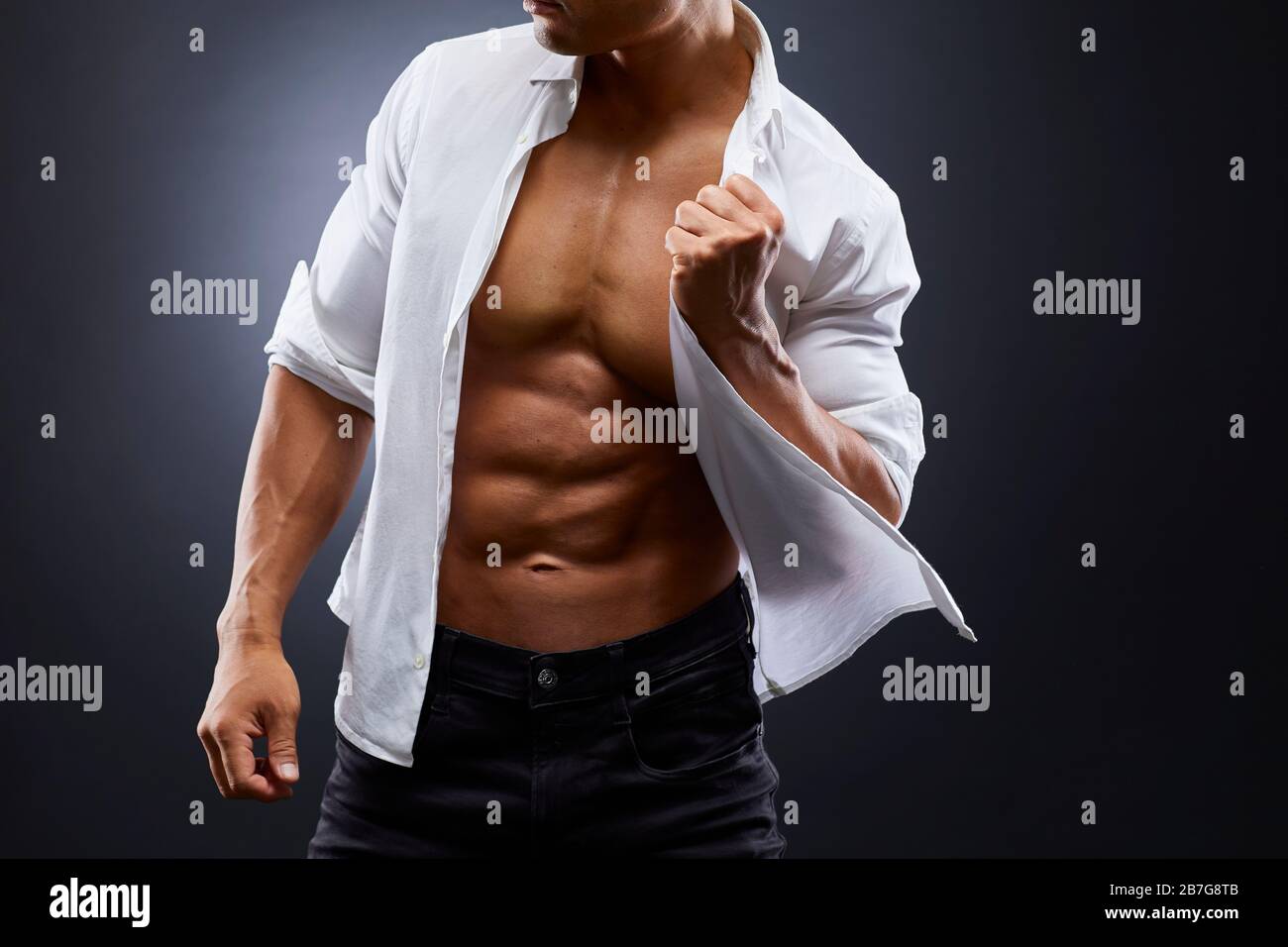 Japanese male bodybuilder Stock Photo - Alamy