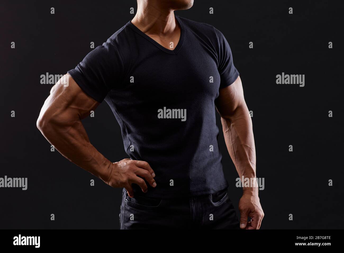 Japanese male bodybuilder Stock Photo - Alamy