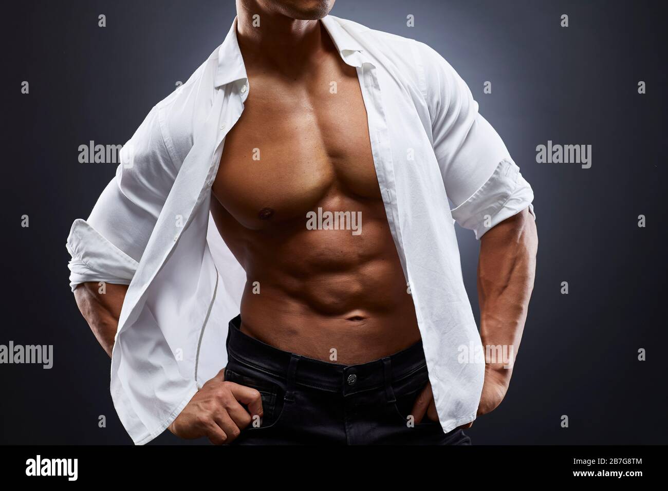 Japanese male bodybuilder Stock Photo - Alamy