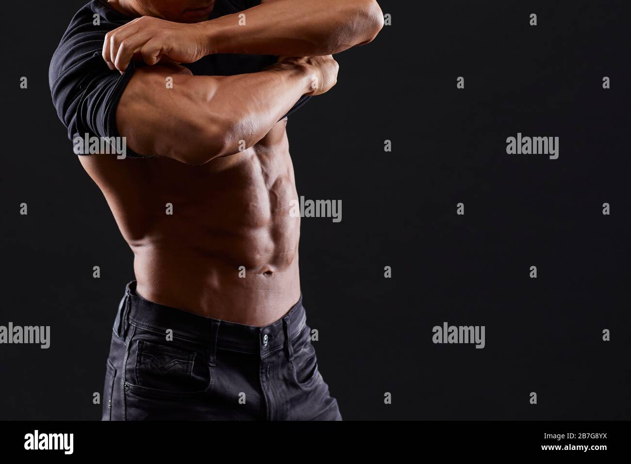 Japanese male bodybuilder Stock Photo - Alamy