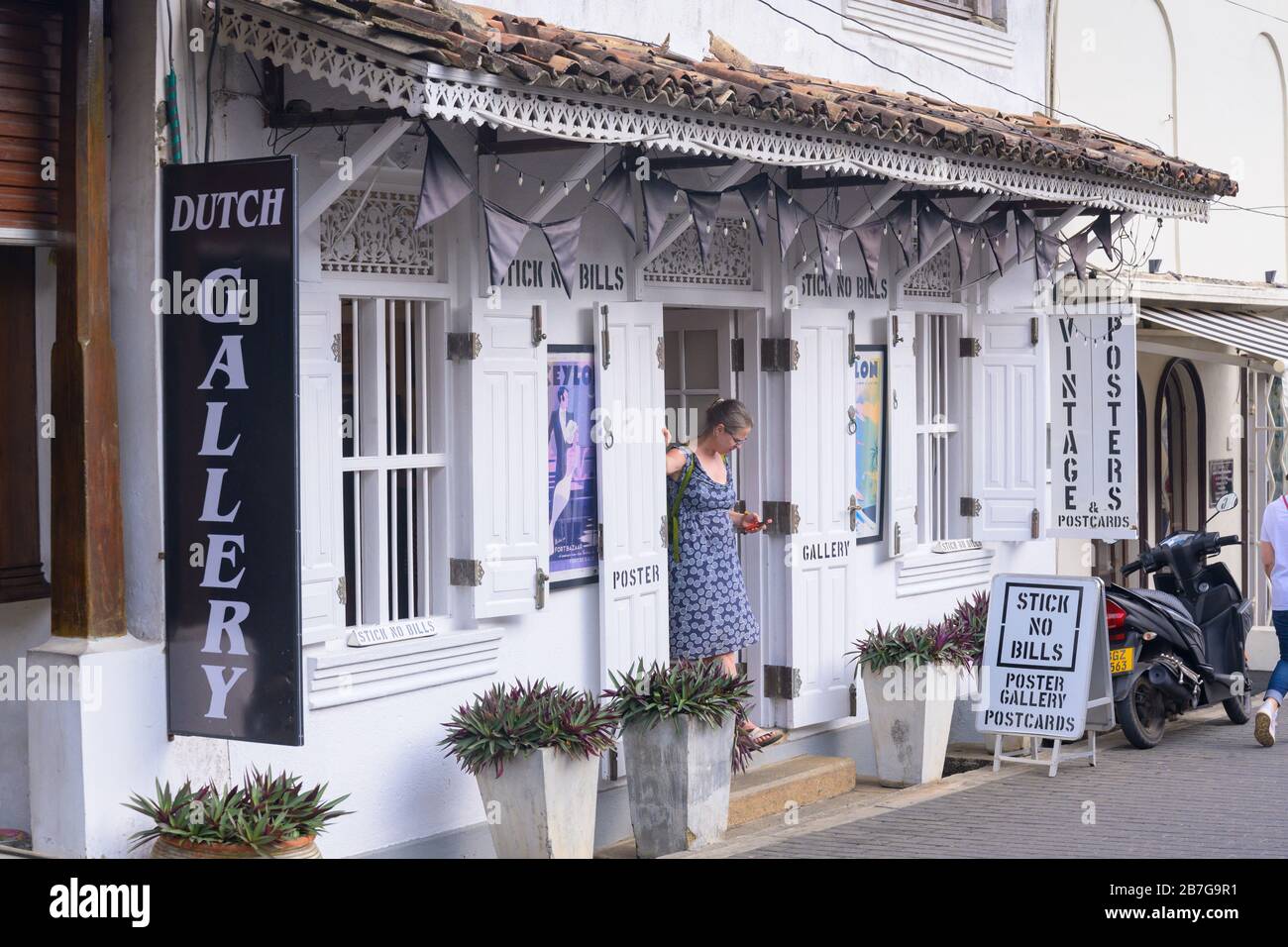 South Asia Sri Lanka Fort Galle colonial town centre old ancient ...