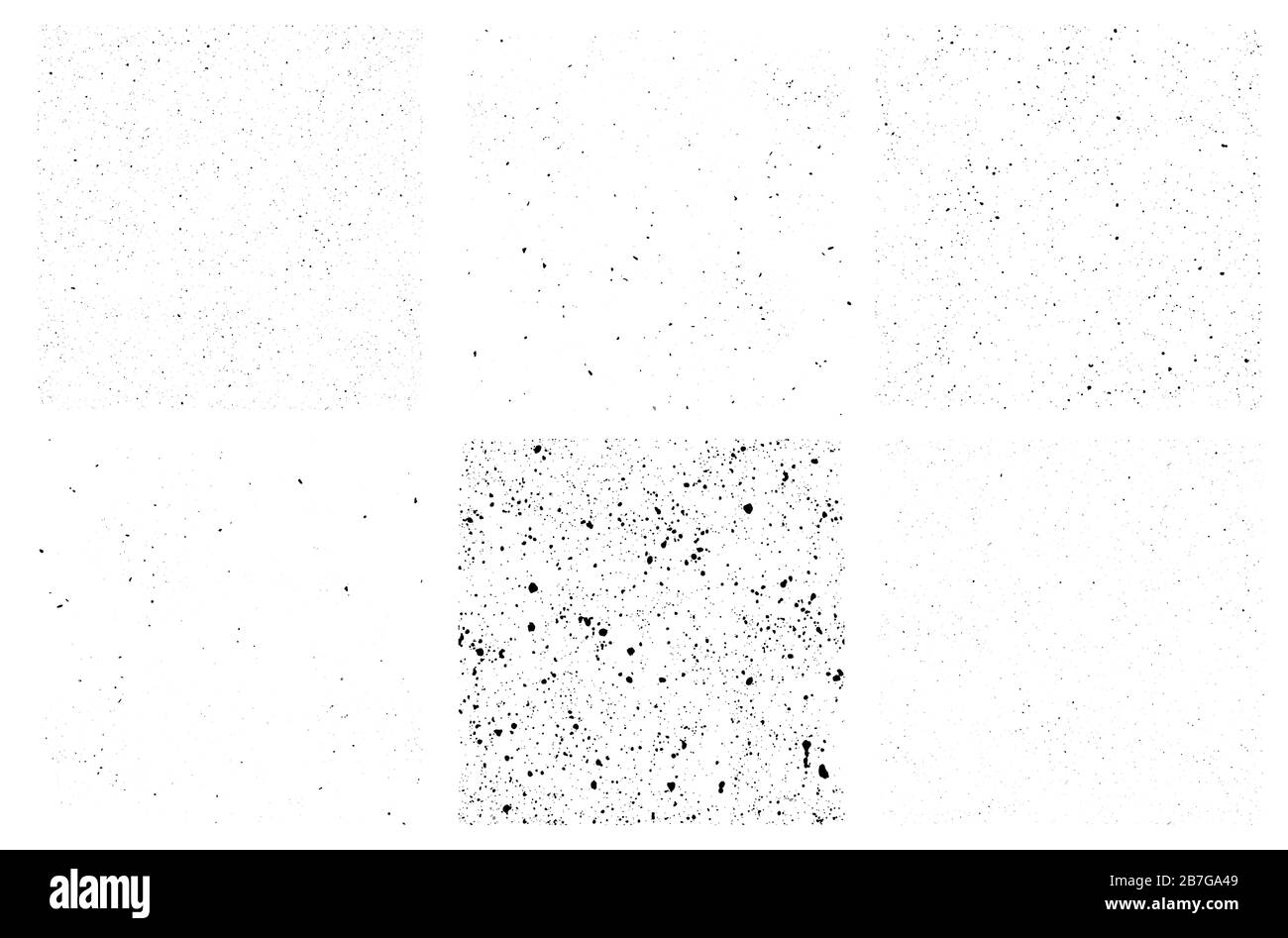 Set of Vector seamless grunge dirty texture with splatter dust, rough ...
