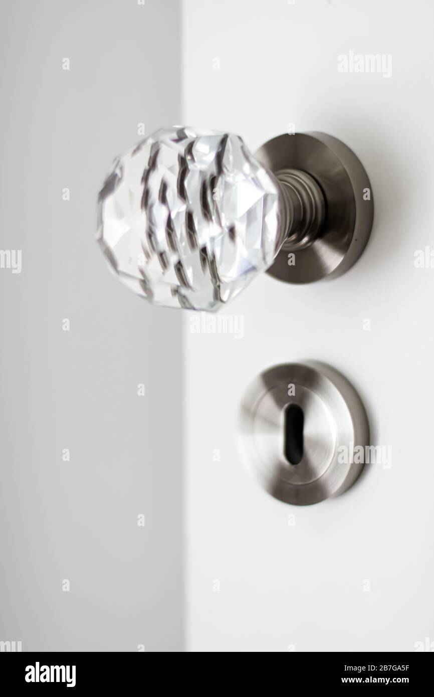 Luxury door handle, elegant home decor and interior design close-up ...