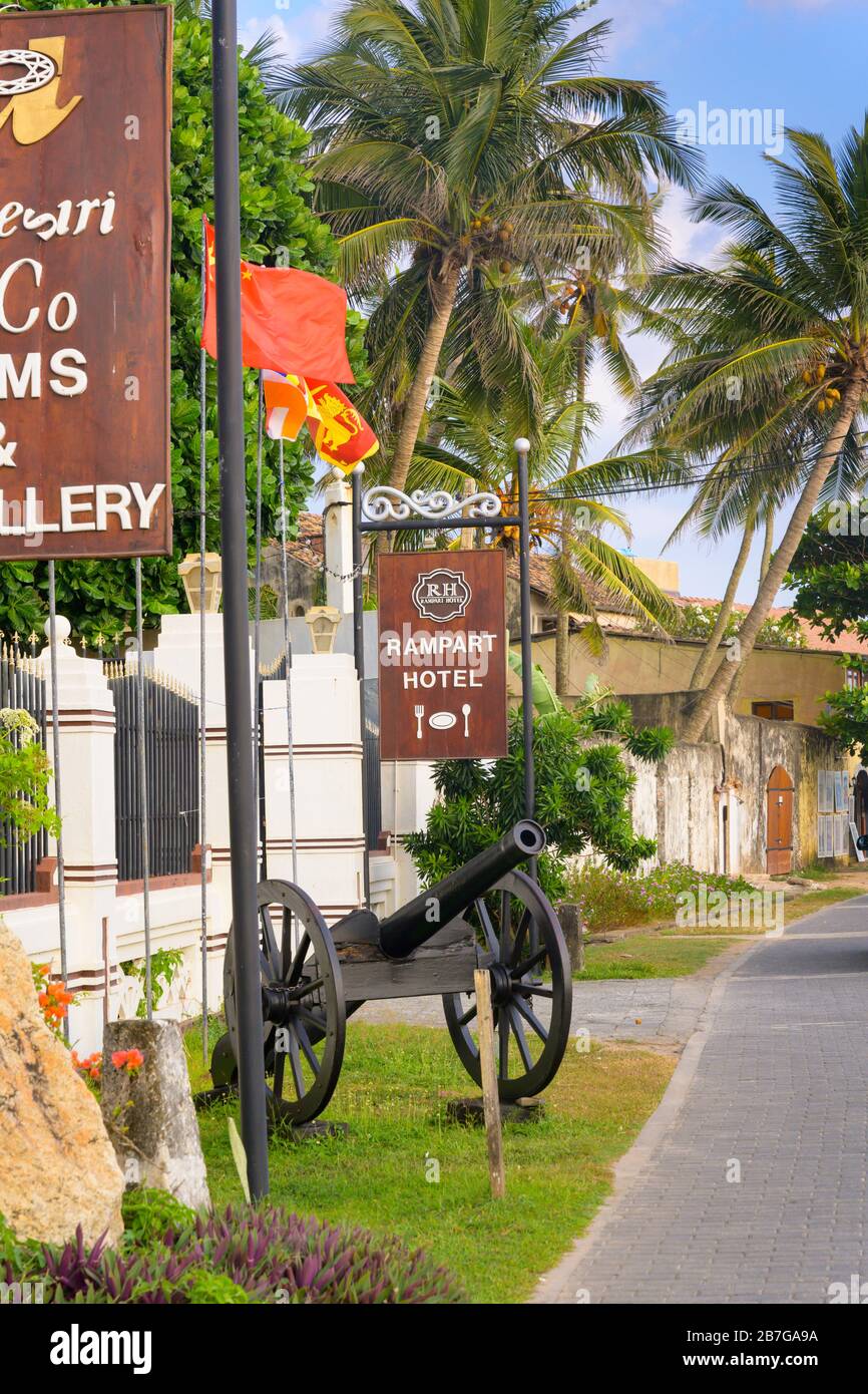South Asia Sri Lanka Fort Galle colonial town ancient harbour port ...
