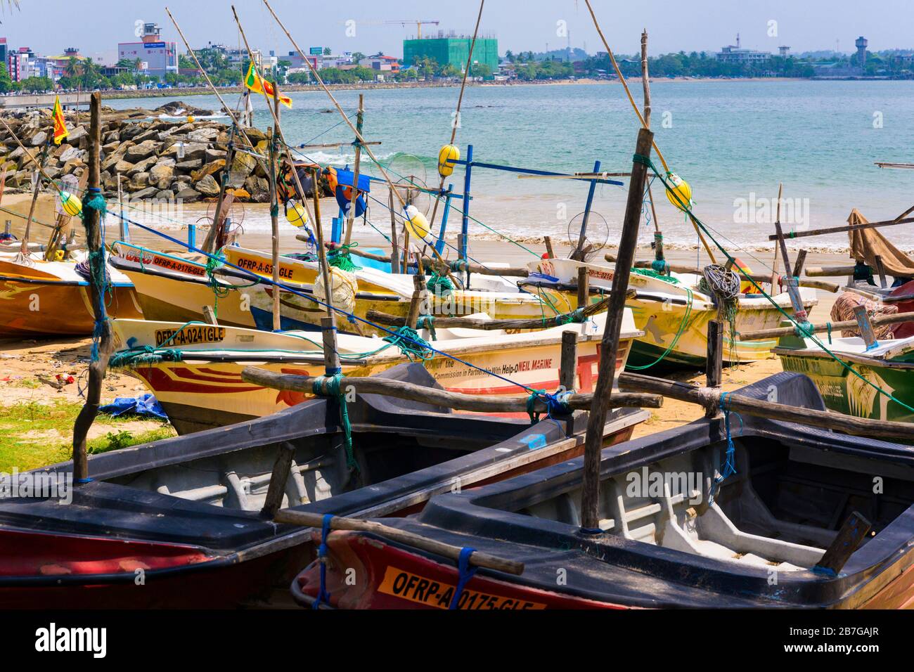 South Asia Sri Lanka Fort Galle colonial town centre old ancient ...