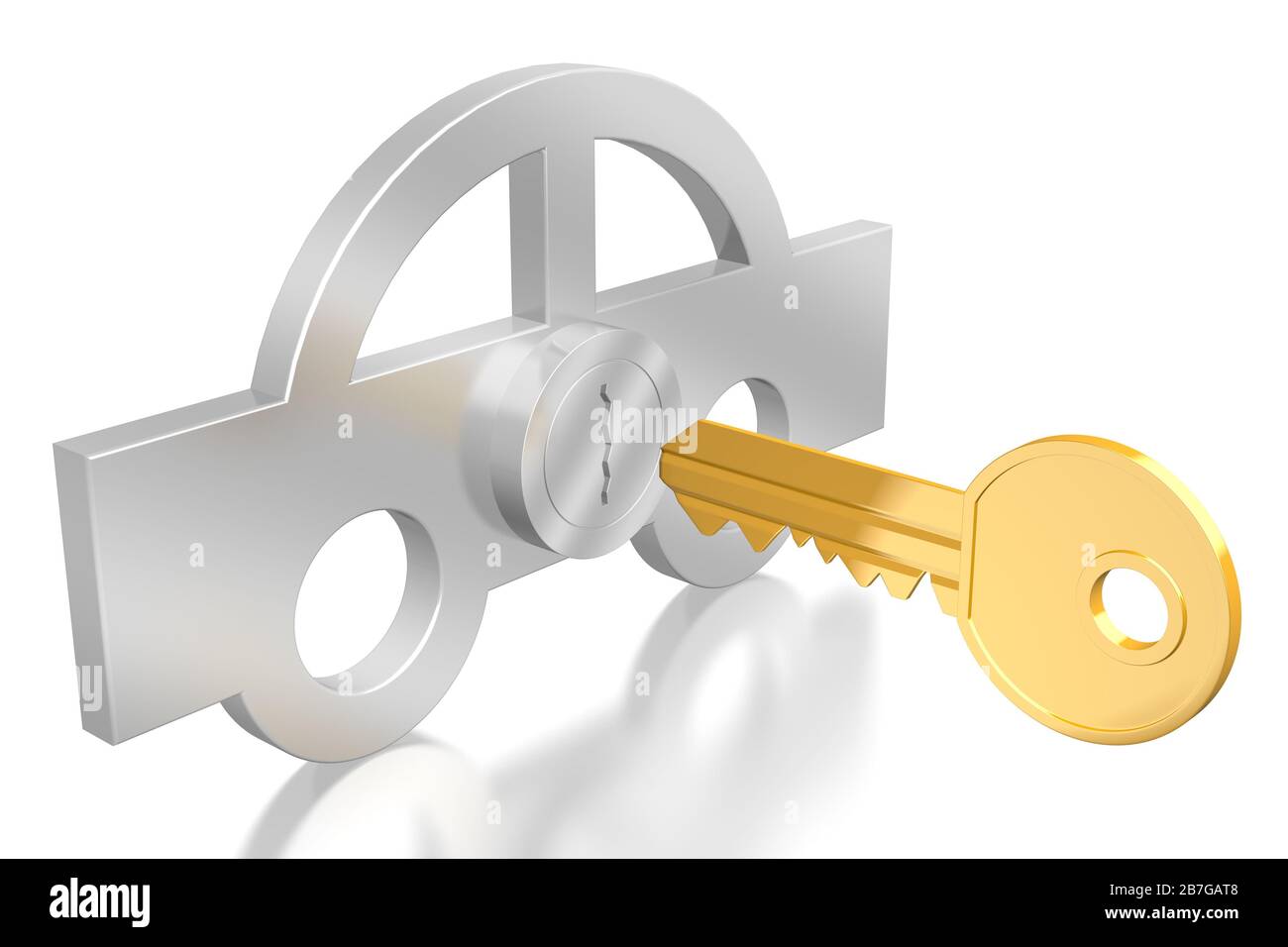 3D key/ car concept Stock Photo - Alamy