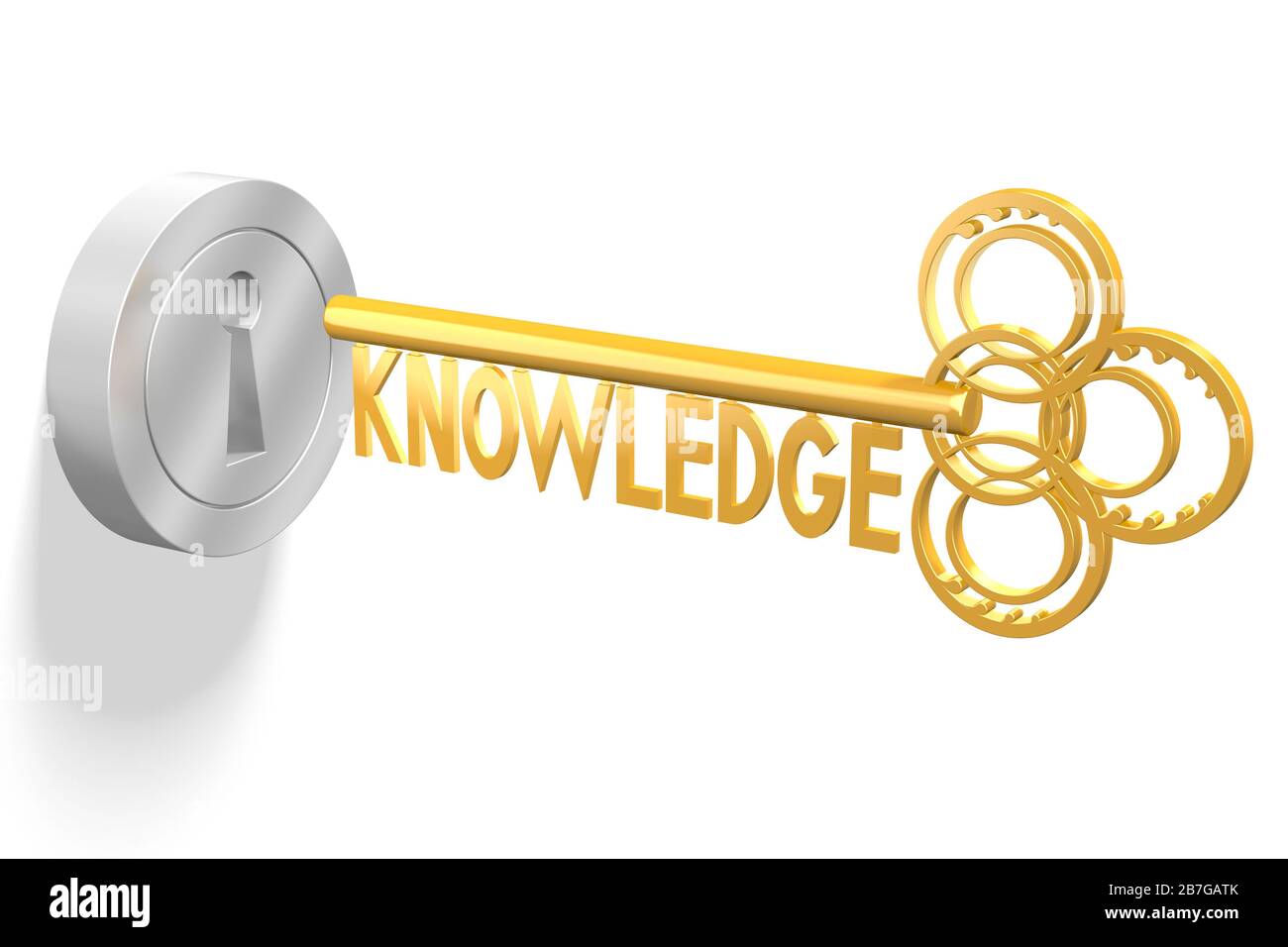 Key of knowledge Cut Out Stock Images & Pictures - Alamy