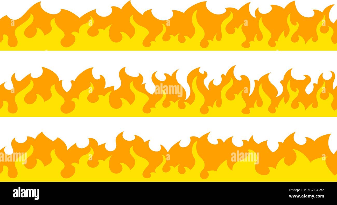 Fire flame frame borders Stock Vector Image & Art - Alamy