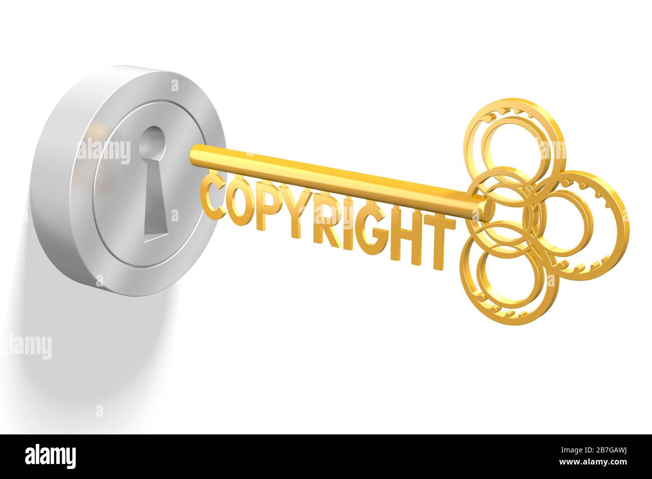 3D key concept - copyright Stock Photo - Alamy