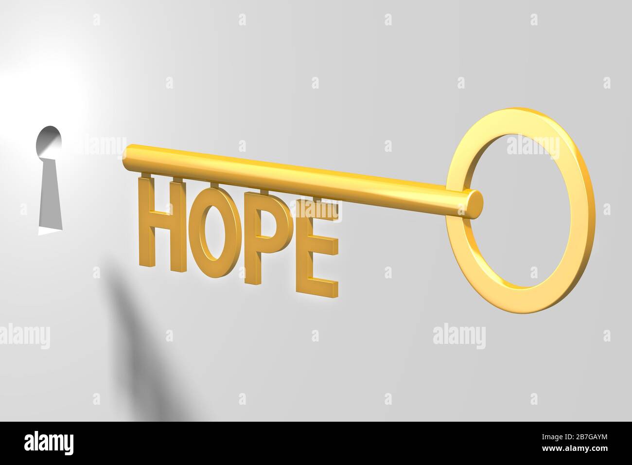 3D key concept - hope Stock Photo - Alamy