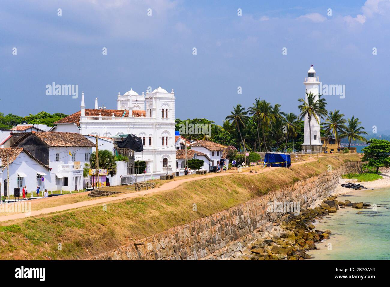South Asia Sri Lanka Fort Galle colonial town centre ancient harbour ...