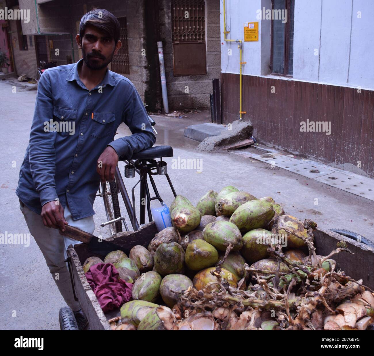 India coconut seller kerala hi-res stock photography and images - Alamy