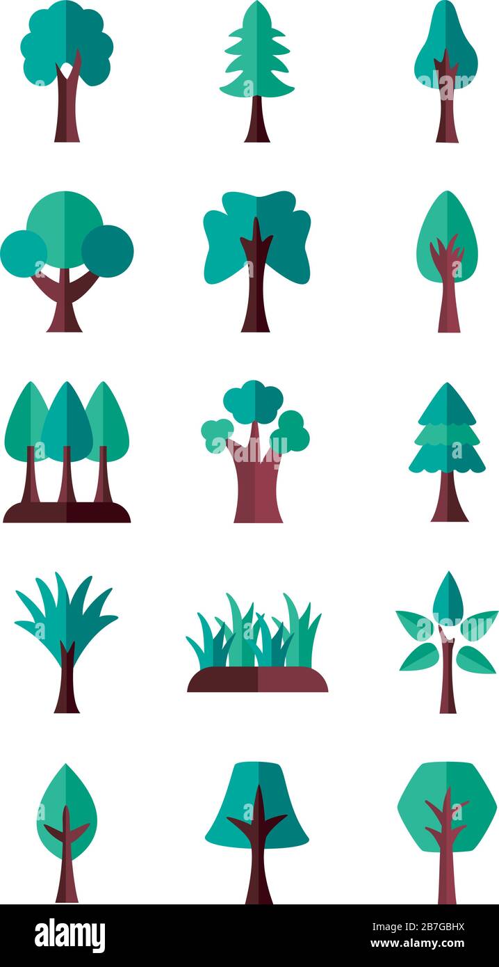 Pines foliage Stock Vector Images - Alamy