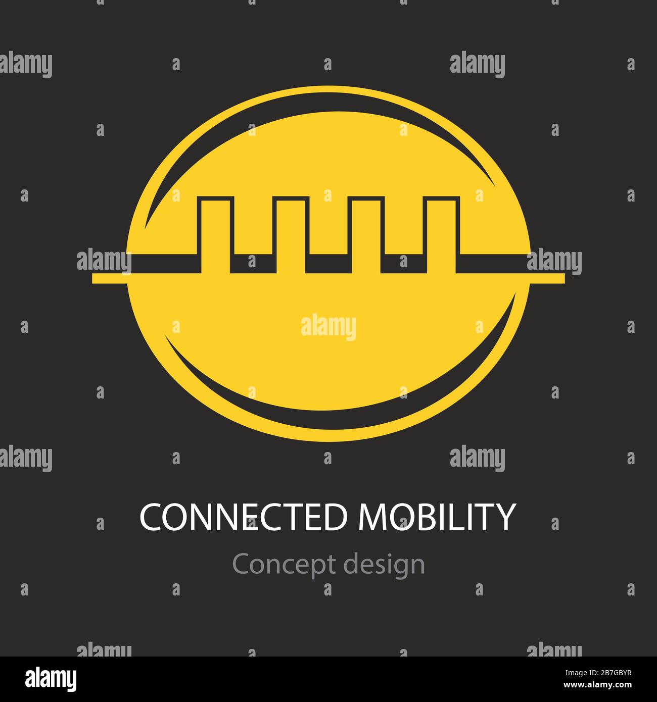 Connected mobility busines icon concept design Stock Vector Image & Art ...