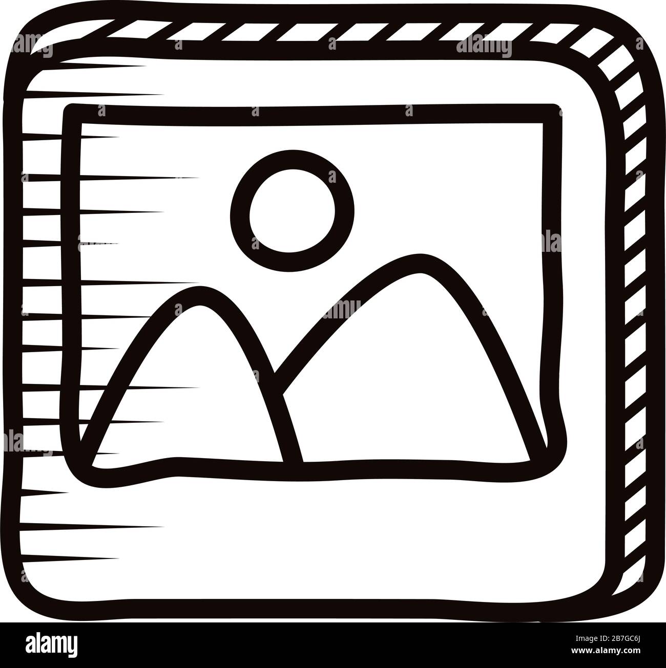 picture file doodle line style icon Stock Vector Image & Art - Alamy