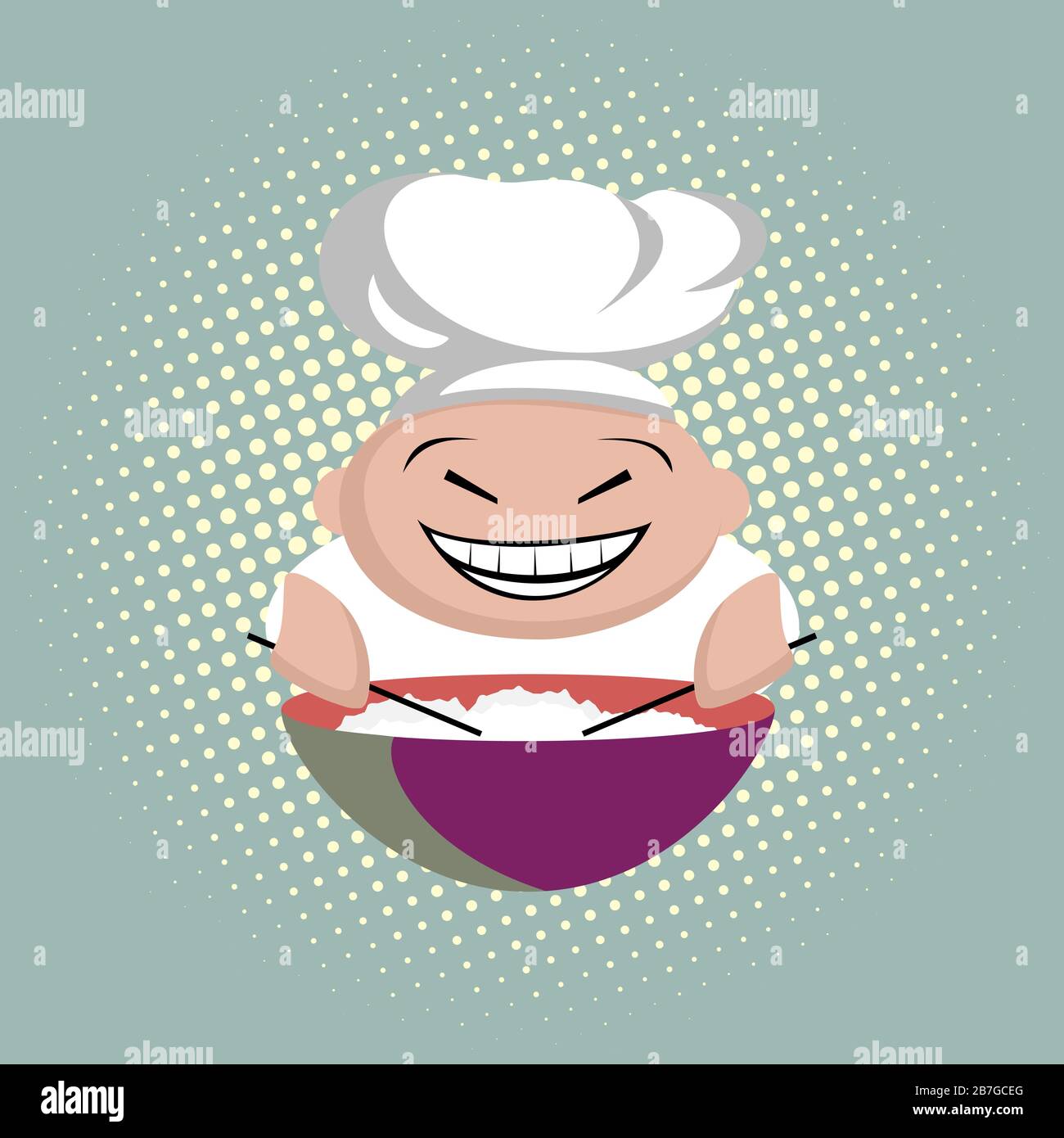 Chinese cooks Stock Vector Images - Alamy