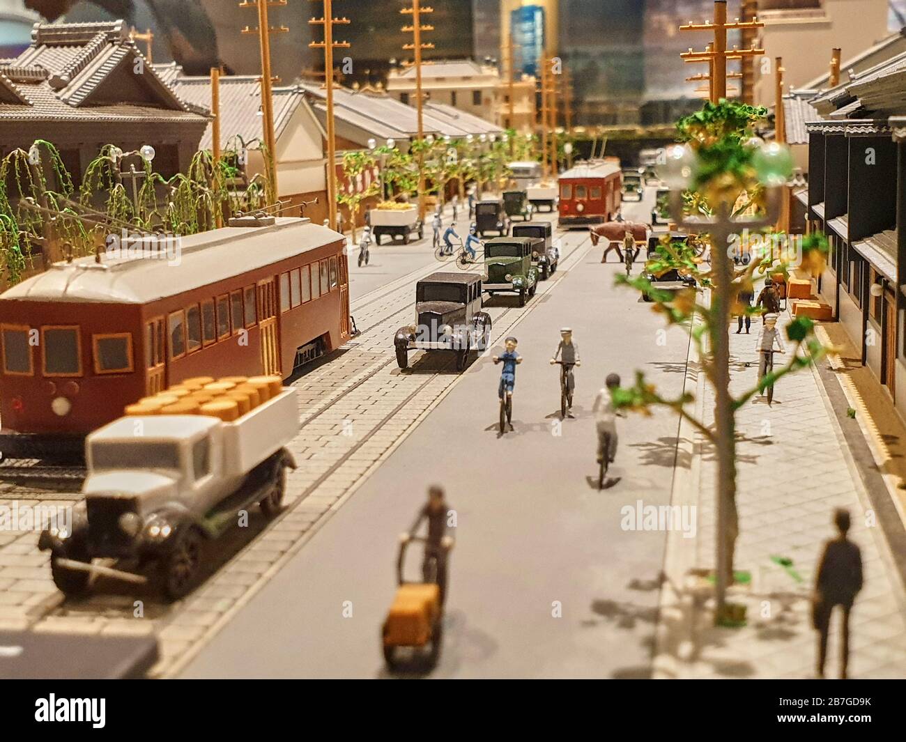 Miniatures of ancient city in Japan Stock Photo - Alamy