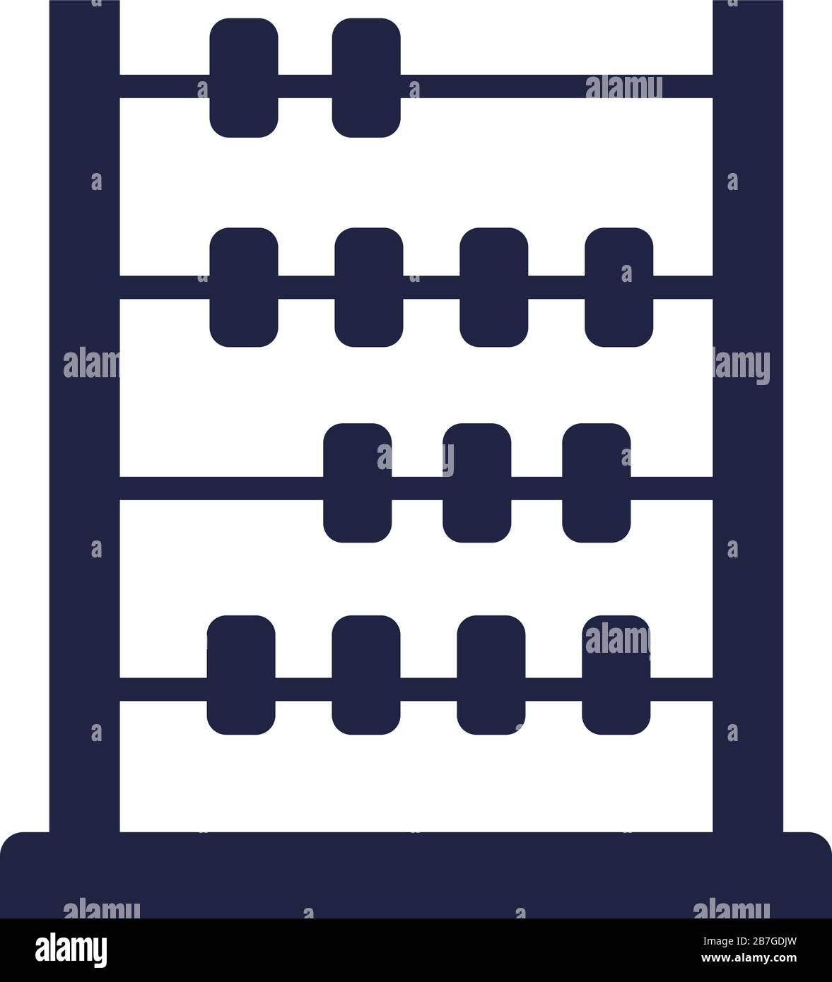 abacus math silhouette style icon Stock Vector Image & Art - Alamy