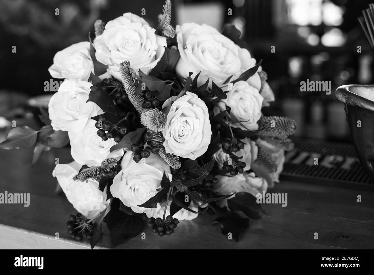 natural roses flower bouquet close up Stock Photo - Alamy