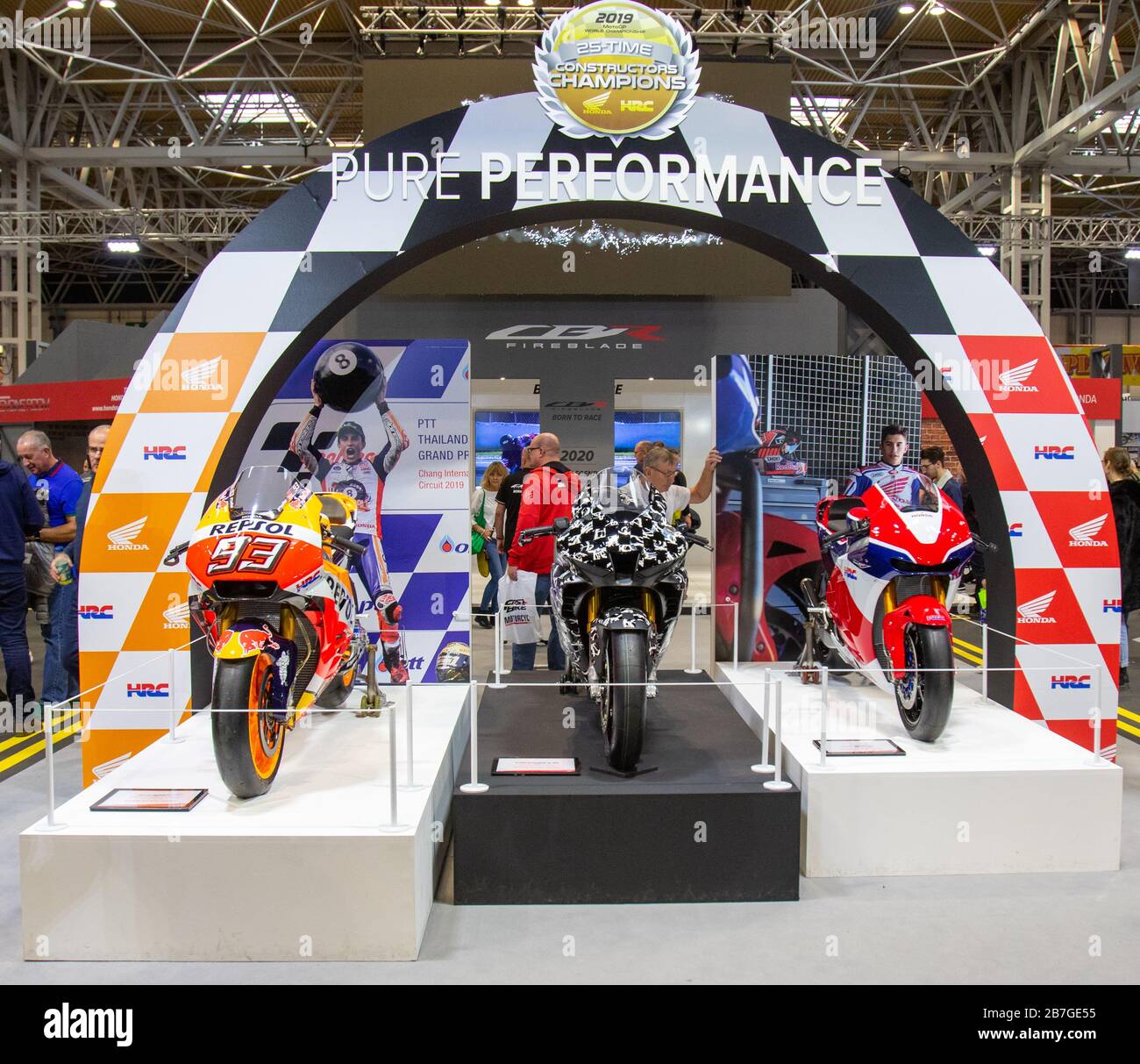 Honda Racing Display Stock Photo - Alamy
