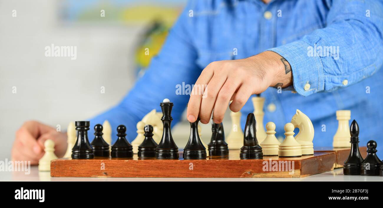 Chess is rarely game of ideal moves. Development logics. School teacher ...