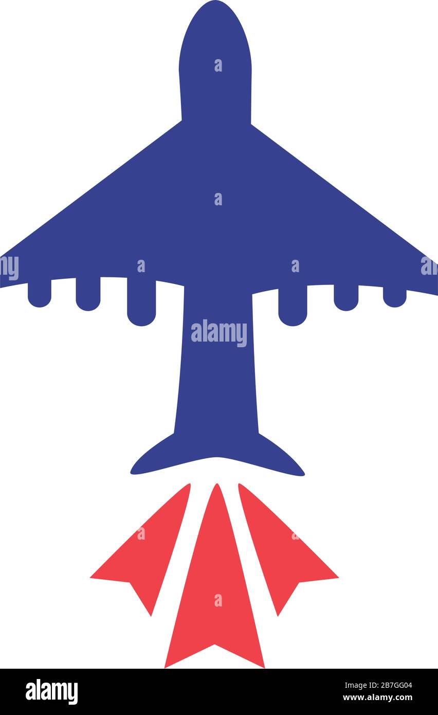 airplane flying silhouette style icon Stock Vector Image & Art - Alamy