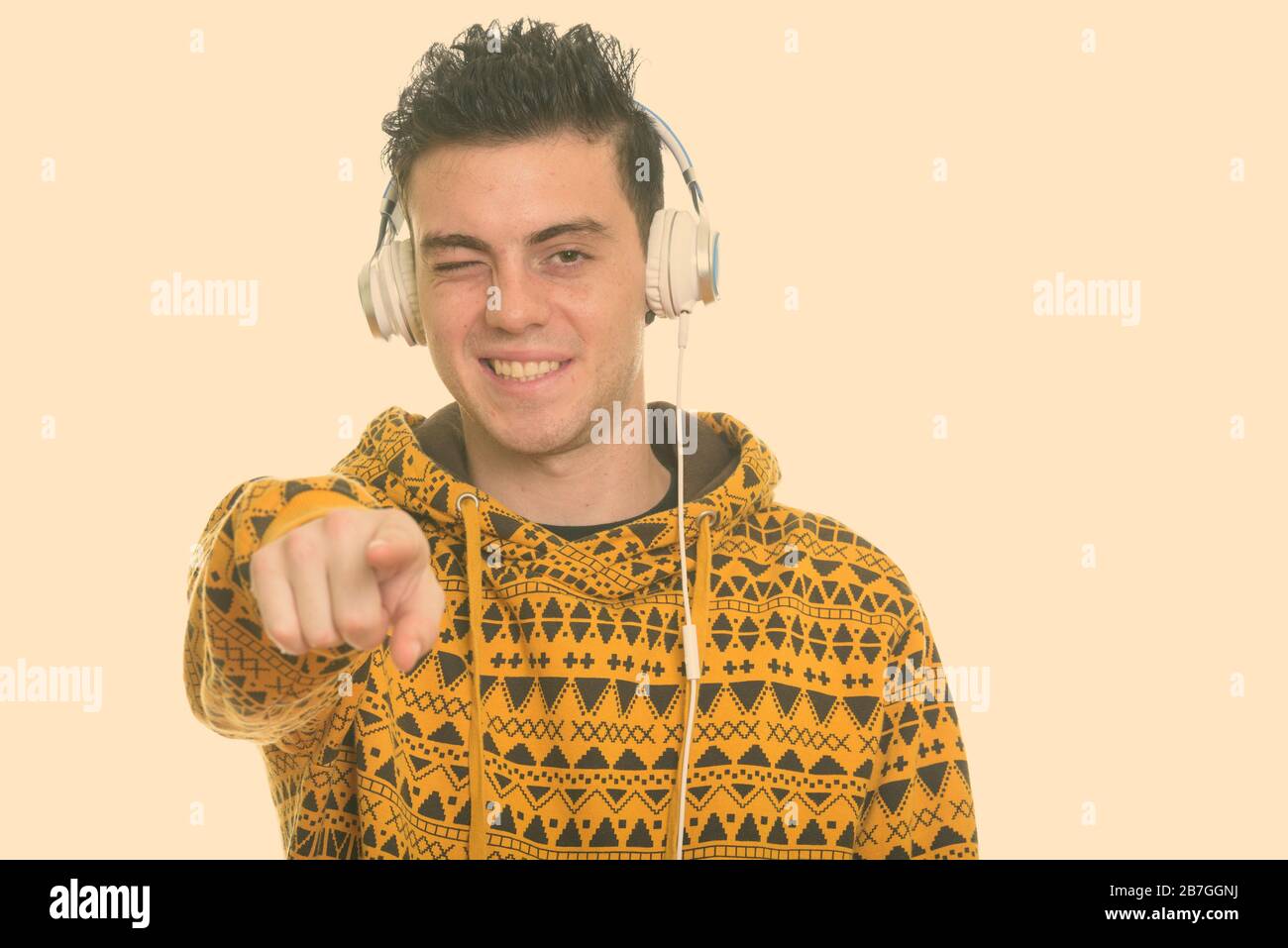 Winking man hi-res stock photography and images - Alamy