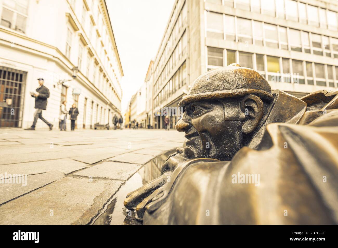 The Watcher Statue Bratislava High Resolution Stock Photography and ...
