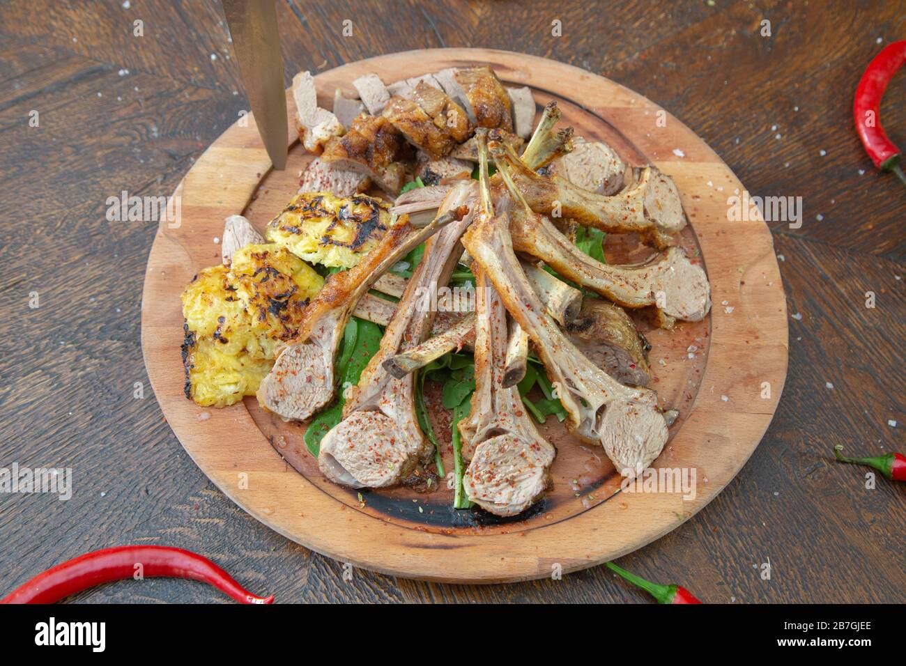 Steak from turkish cuisine Stock Photo - Alamy