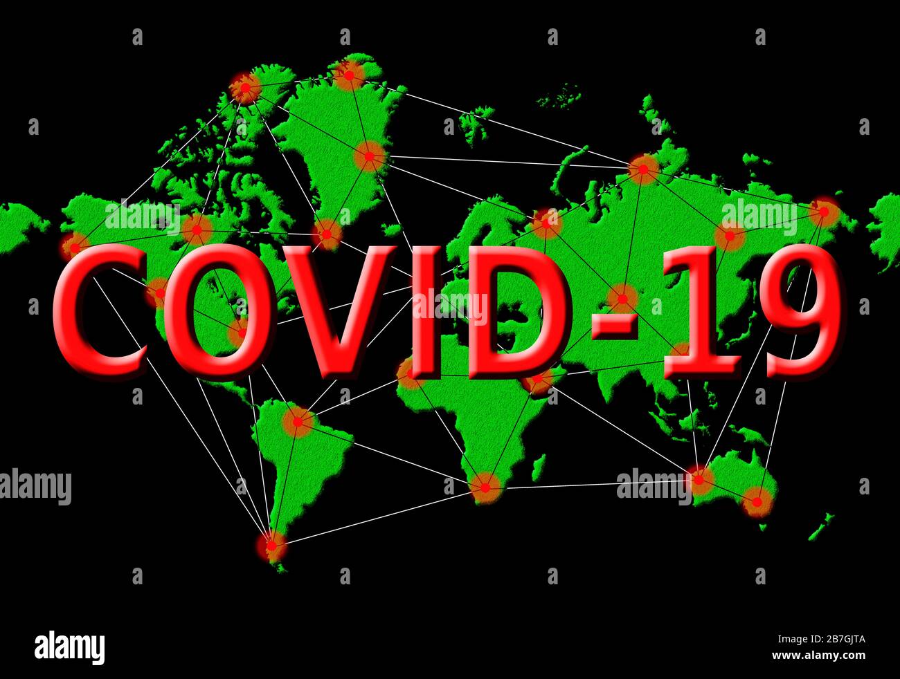 Virus spreading map hi-res stock photography and images - Alamy