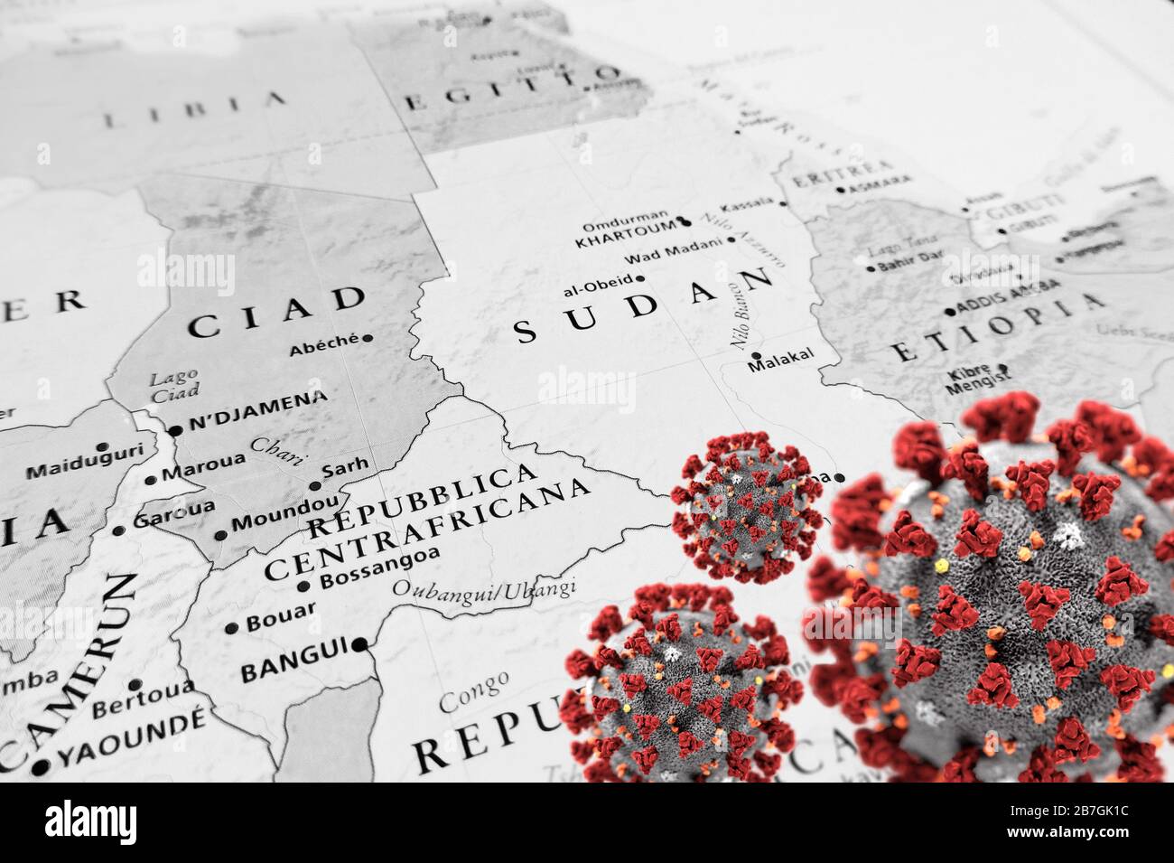 Epidemic conditions over Western Africa area Stock Photo - Alamy