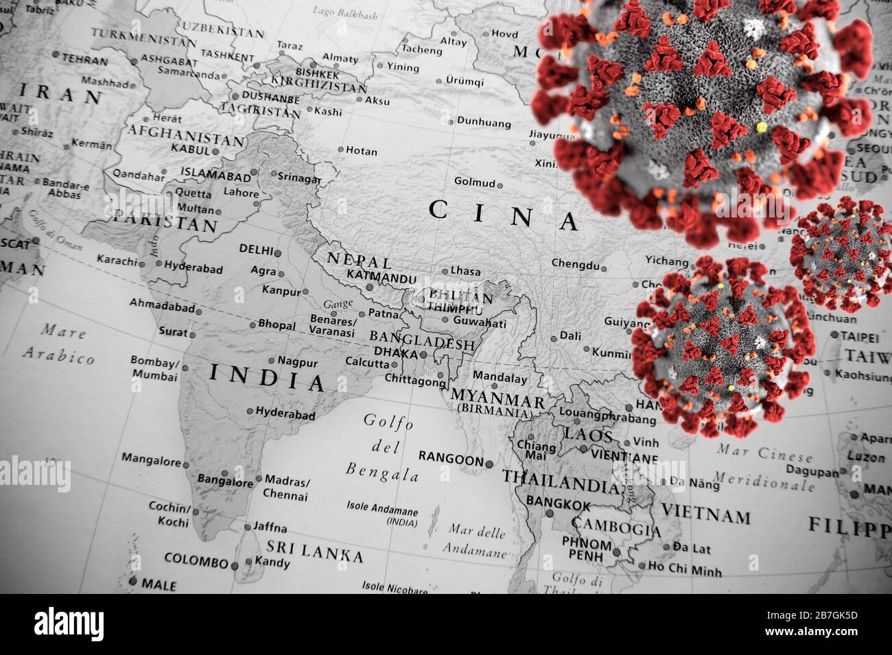 Kazakistan map hi-res stock photography and images - Alamy