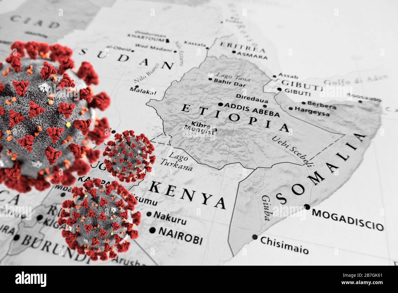 Epidemic conditions over Western Africa area Stock Photo - Alamy