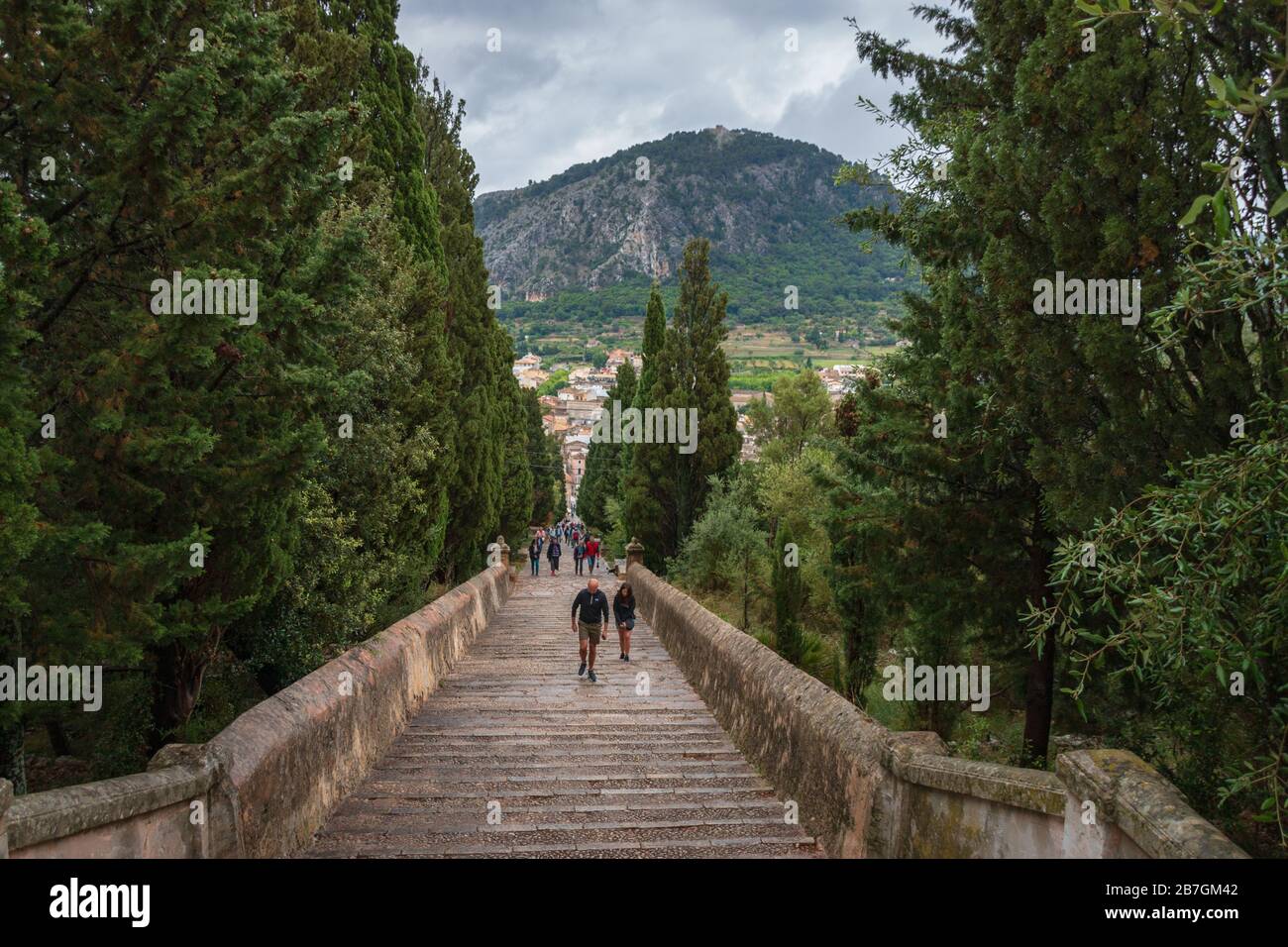 Pollensa calvari view hi-res stock photography and images - Alamy