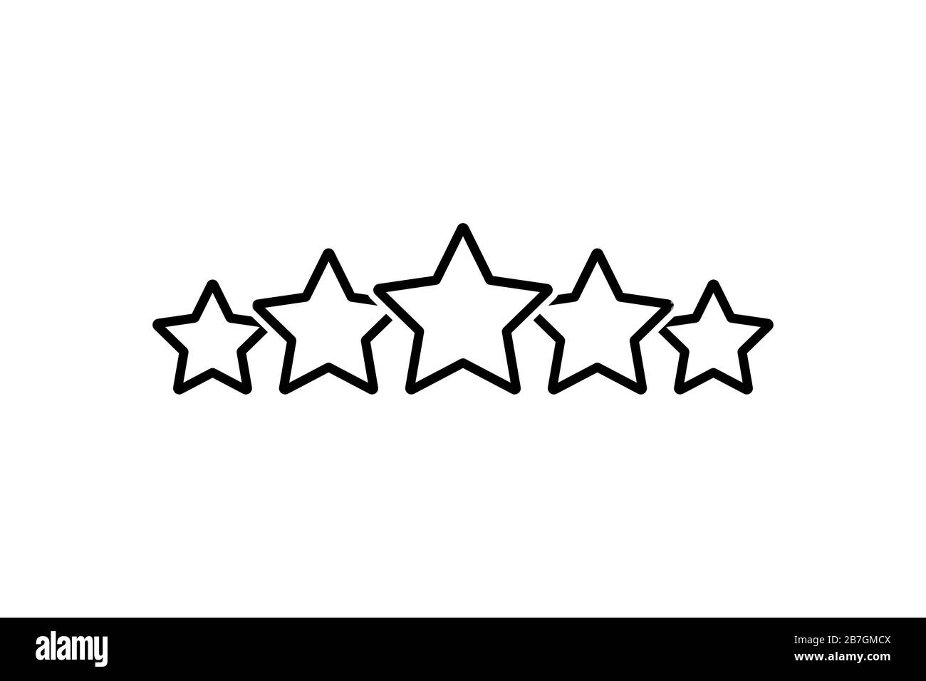 Ranking stars line icon Cut Out Stock Images & Pictures - Alamy