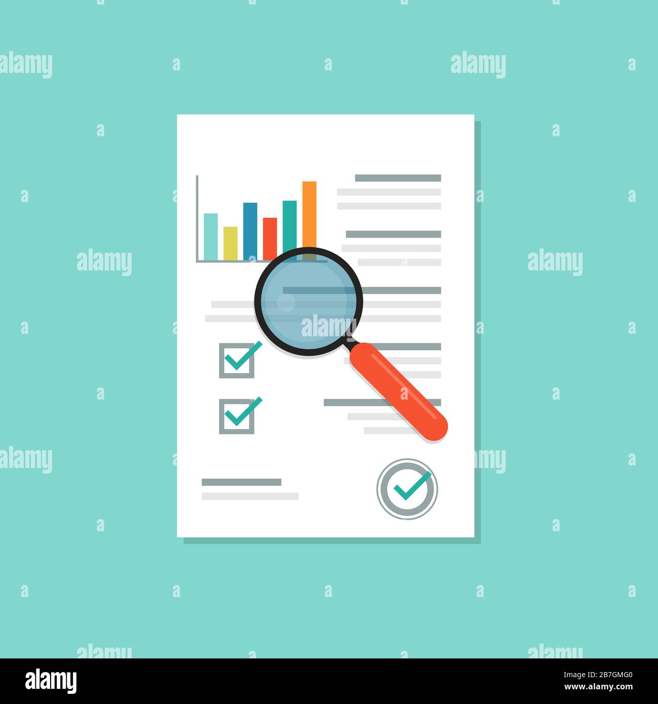 Audit check Stock Vector Images - Alamy