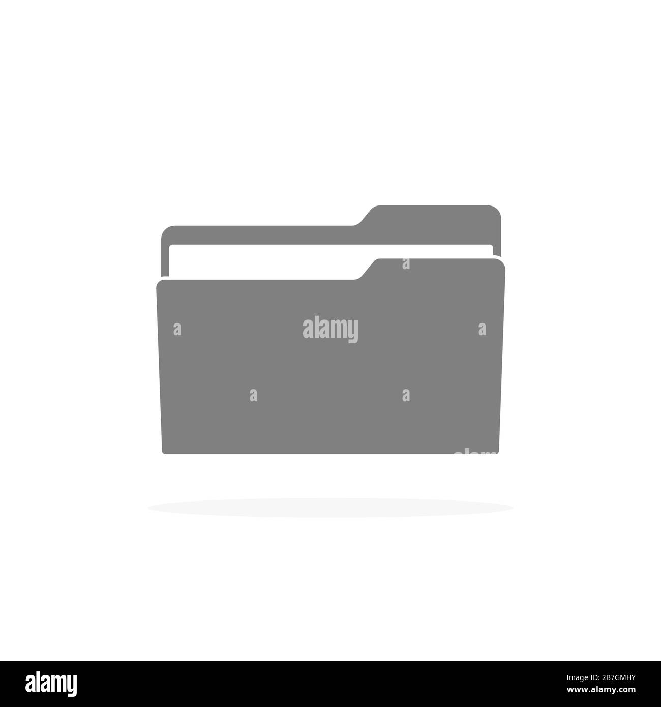 Folder with shadow Black and White Stock Photos & Images - Alamy