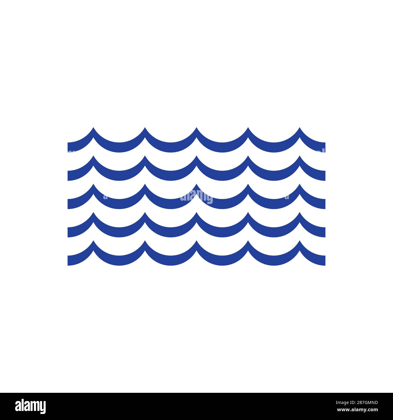 Wave vector icon on white background. Flat design Stock Vector Image ...