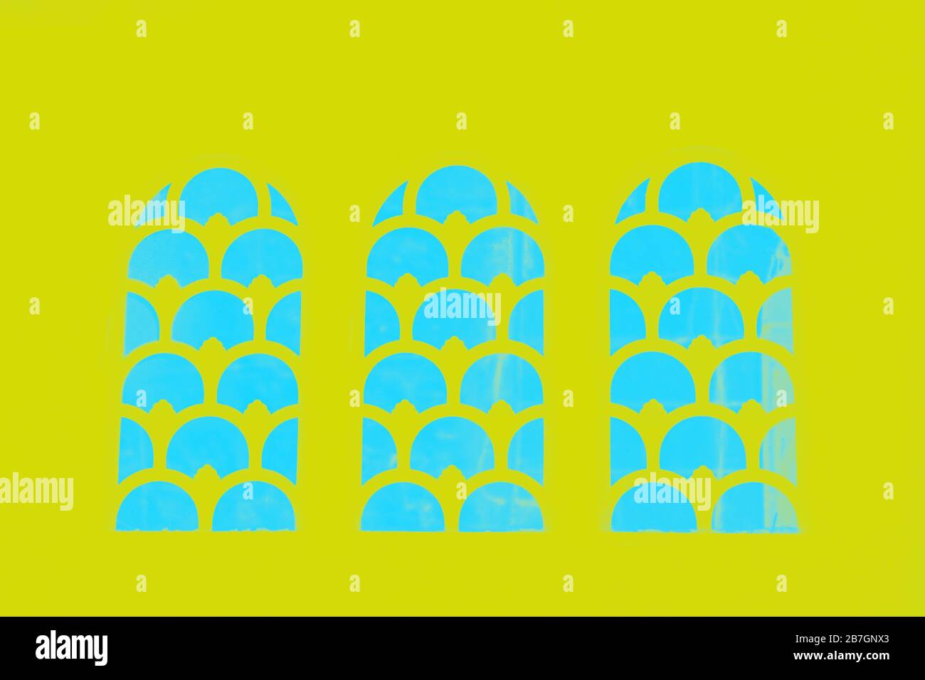 Three windows pattern hi-res stock photography and images - Alamy