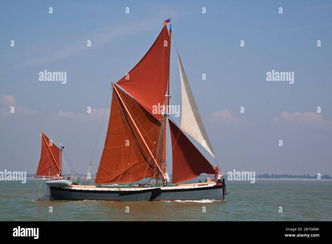 The Thames sailing barge George Smeed in full sail Stock Photo - Alamy