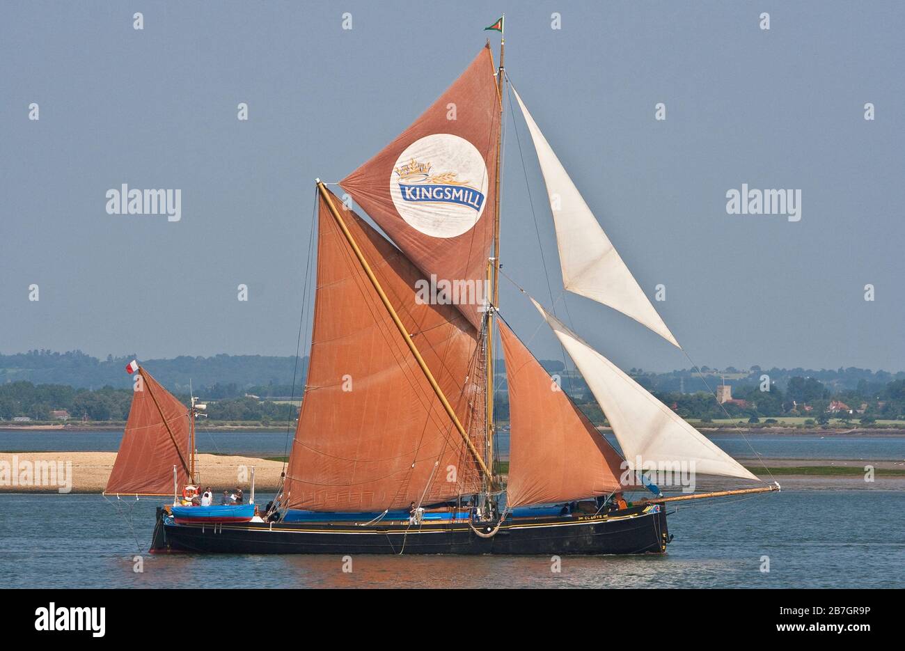 The Thames sailing barge Gladys in full sail Stock Photo - Alamy
